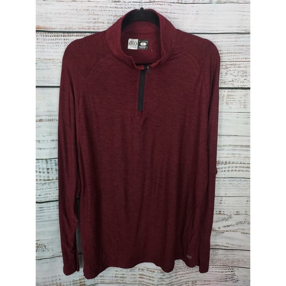 Leg3nd | Shirts | Leg3nd Shirt Mens Xl Breathe Red Soft Knit Long ...